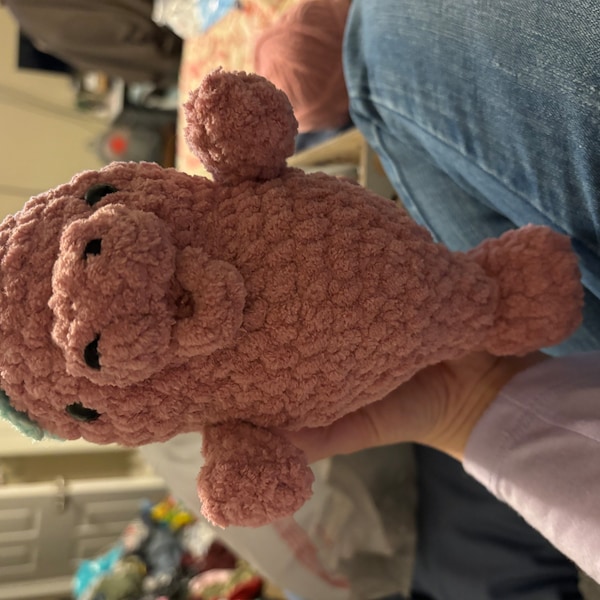 PATTERN/INSTRUCTIONS Manatee, Amigurumi Pattern, Manatee Pattern ...