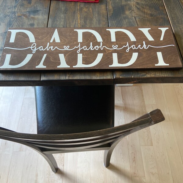 Daddy Fathers Day Gift Daddy Sign Gift for Daddy Rustic Sign for Daddy ...