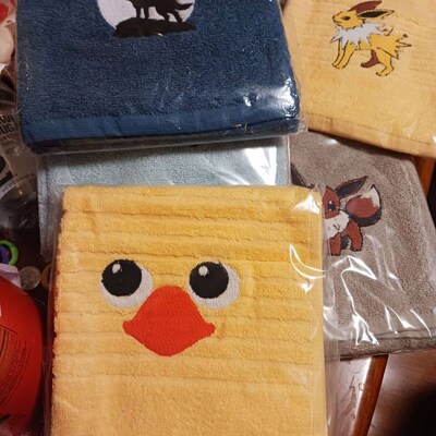 Cute Eevee Evolution Eeveelution Embroidery Hand Towels - Etsy