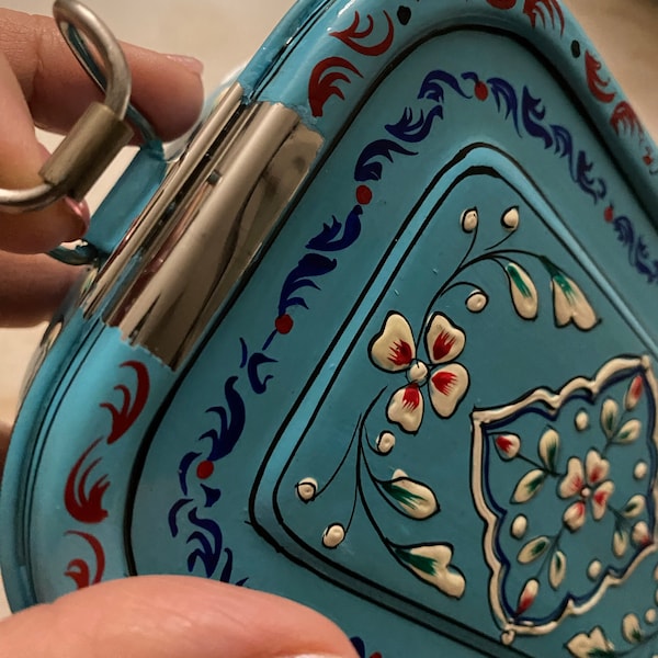 Hand Painted Lunch Box , Bento Box for Carrying Food to School, Office ...