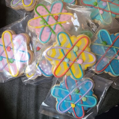 Atoms Cookies, Mad Science Birthday Party, Science Theme Party - Etsy