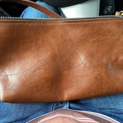 The Jade Slip Thru Tote Handmade Leather Tote Bag Green Leather ...