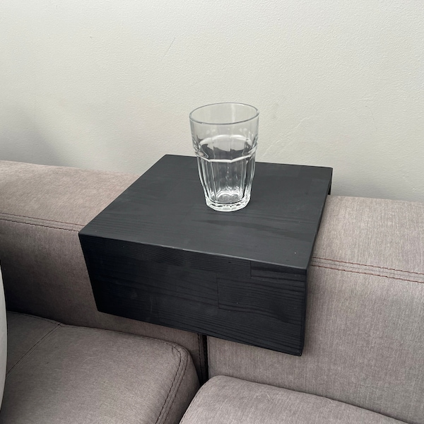 Modern Wood Armrest Table, Simple and Functional Couch Tray, Sofa Arm ...