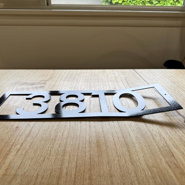 Metal Modern House Letters & Numbers | Individual House Numbers ...