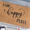 Our Happy Place Doormat Farmhouse Doormat Outdoor - Etsy