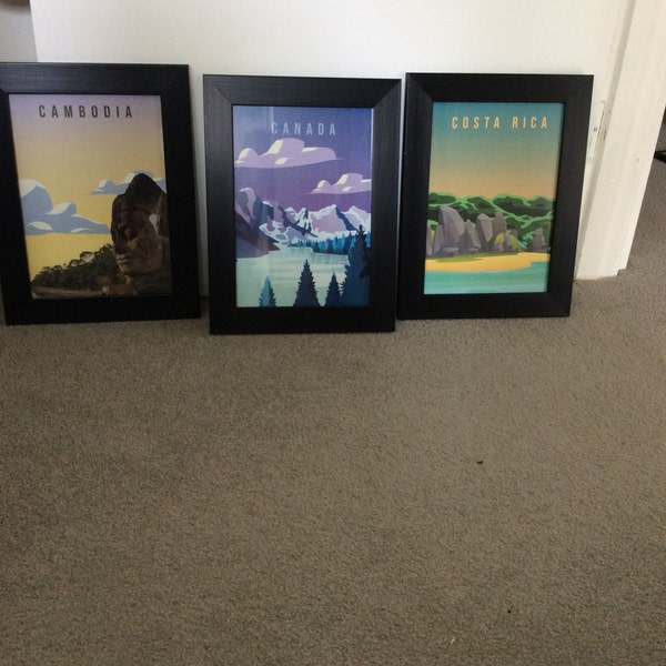 The Seven Wonders of the Ancient World Poster Art, 7 Wonders Wall ...