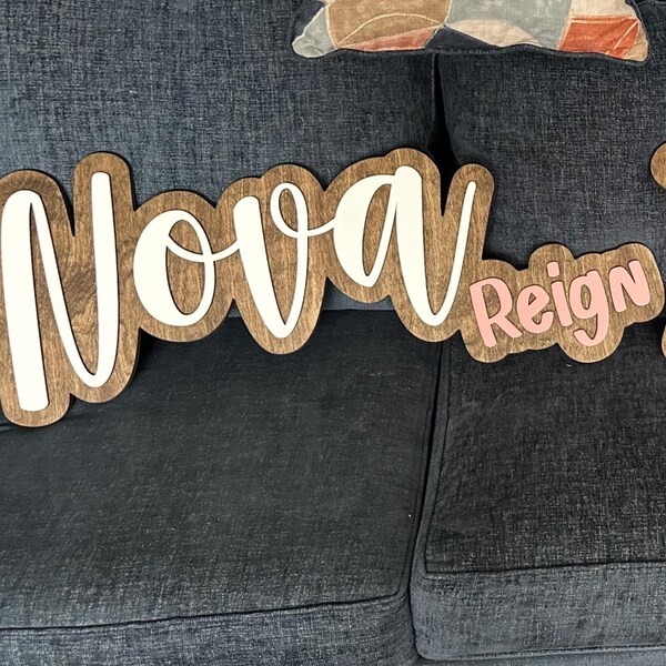 Stacked Names for Nursery, Wooden Letters, Name Sign, Nursery Letters ...