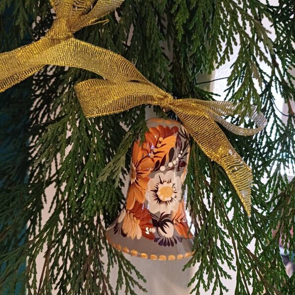 Hand Painted Ukrainian Christmas Ornament, Handmade Wooden Christmas ...