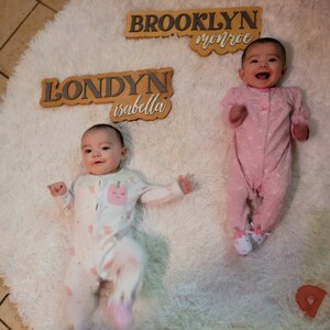 Stacked Custom Name Sign Wood Name Sign Nursery Sign | Etsy