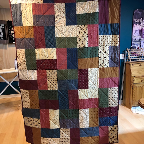 PDF Oxford Throw Quilt Pattern Download, Layer Cake Quilt, Beginner ...