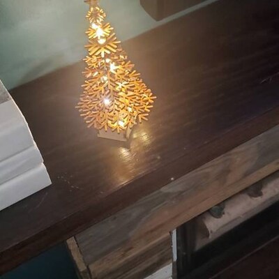 DIY 3D Christmas Tree With LED Lights Warm&cozy Christmas Look, Set of ...