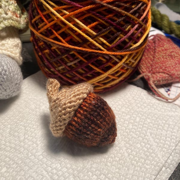 Knitting Pattern: Acorn, Home Decoration, Onarment, Oak Nut. - Etsy