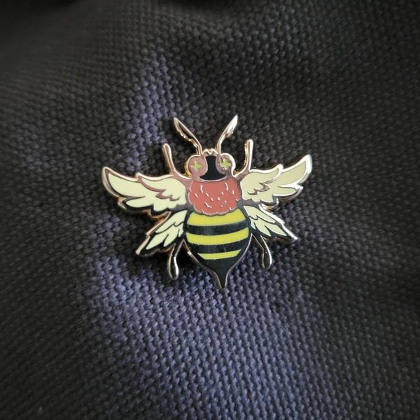 Bitty Bee Enamel Pin | Eldritch Entomology - Etsy