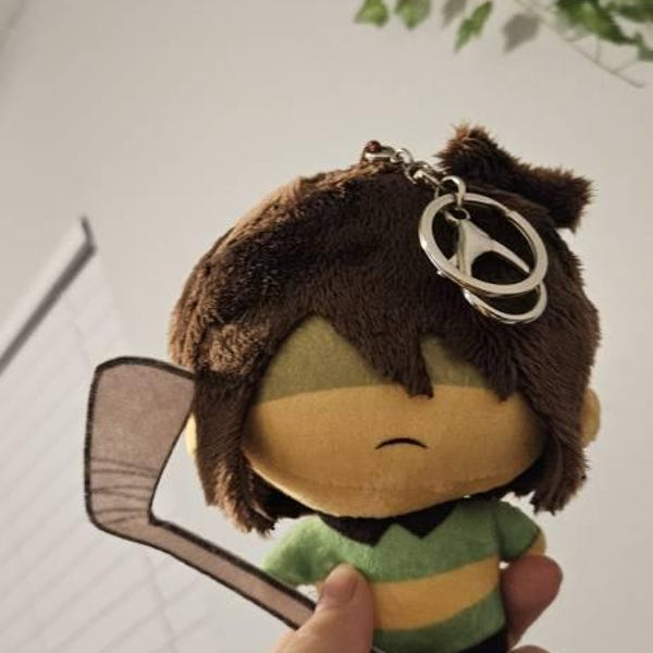 Deltarune Kris 10cm Plush ,chibi Kris Plushie ,gift for Deltarune Lover - Etsy
