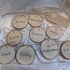 Wedding Wooden Log Slice Table Place Names Favours Wood Place Cards ...