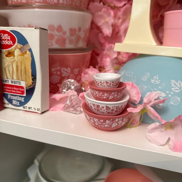Miniature Pyrex Mixing Bowls Set – Mini Pyrex Replica – Stackable Pyrex ...