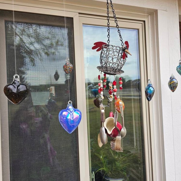 Hand Crafted Vintage Wind Chime Kitchen Theme Gift Silverware Chime ...