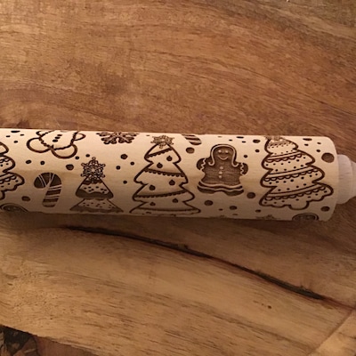 4 PACK PATTERNS Rolling Pin Personalized Pin Rolling Pin Vintage Pastry ...