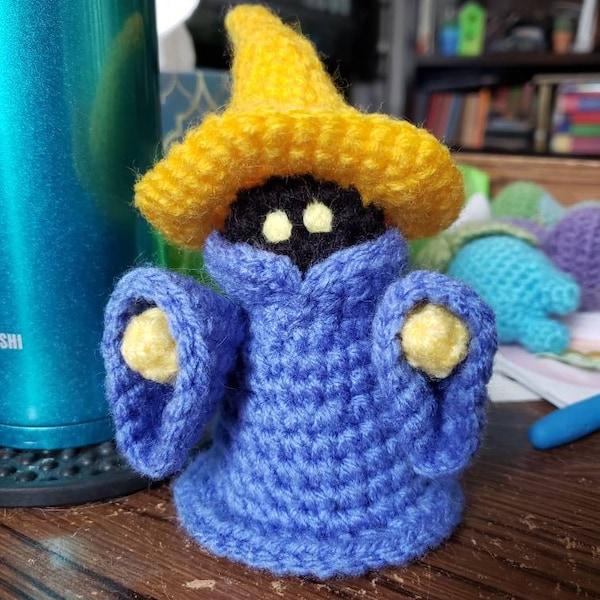 Final Fantasy-inspired Black Mage Amigurumi Doll Crochet Pattern - Etsy
