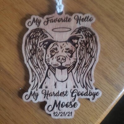 My Favorite Hello Pitbull Christmas Ornament or Mirror - Etsy