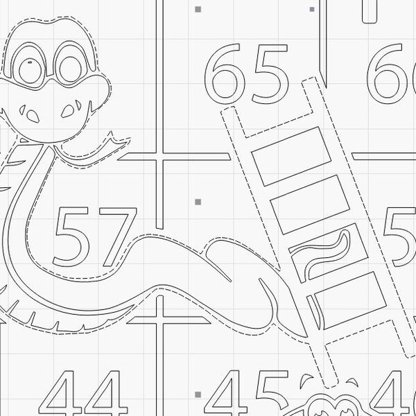 Digital Laser Cut Files for Snakes and Ladders, Tic Tac Toe, Chess ...