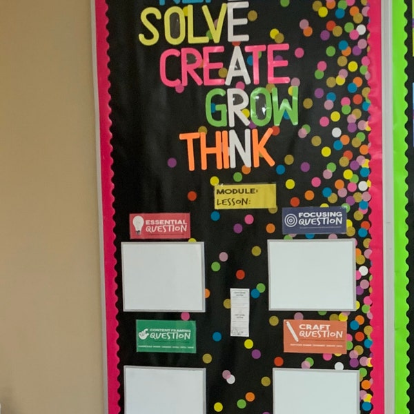 Growth Mindset Bulletin Board, School, Die Cut Letters, Paper Letters ...