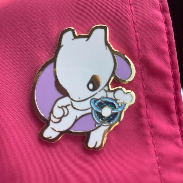 Mew & Mewtwo Enamel Pin - Etsy