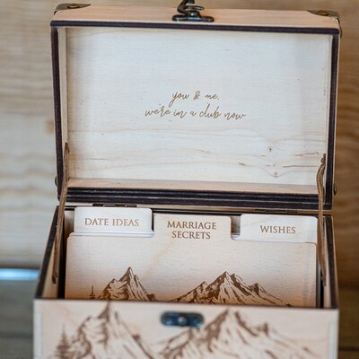 Mountain Wedding Guest Book Alternative, Unique Wedding Guestbook Ideas ...