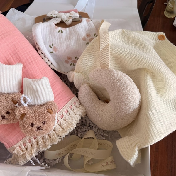 Baby Gift Box, Baby Shower Gift Box, Baby Gift Box Set, Baby Girl ...