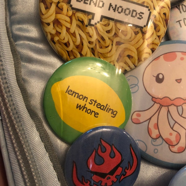 Lemon Stealing Button | Meme Badge Pinback 1.5 Inch | Memes Video - Etsy