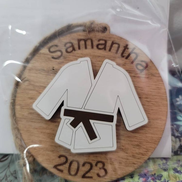 Personalized Karate Ornament: Martial Arts Belt Ranking Gift - Etsy