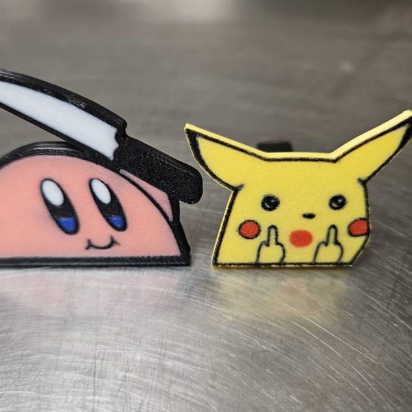 Pikachu Pocket Monster “fingers Up” Car Vent Clip – Cute Anime ...