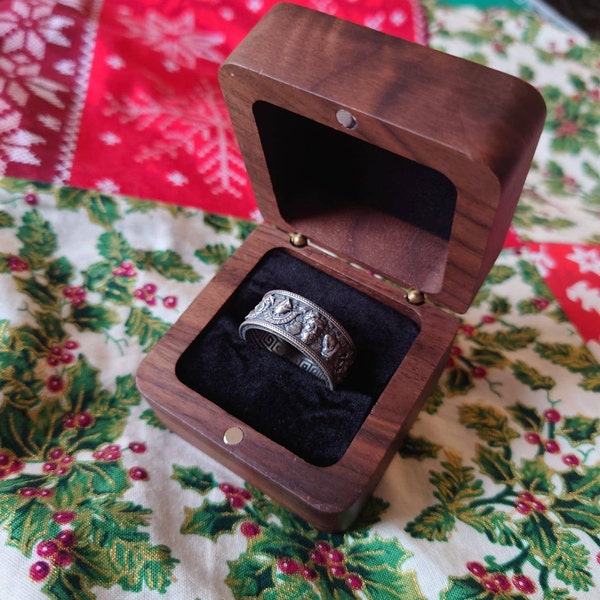 Greek Mythology Band Ring for Men, Antique Greek Olympus Gods Men Ring ...