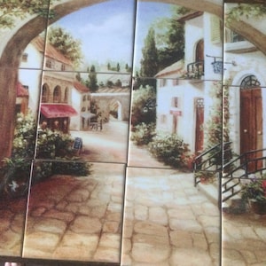 Tuscany Italy Ceramic Tile Mural Backsplash. - Etsy