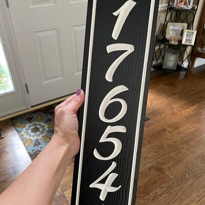 Hanging House Number Sign Driveway Address Sign Signpost - Etsy