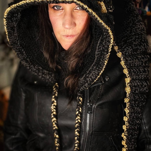 CROCHET PATTERN, Fae Elf Hood, "lauwis Dragon" Pixie Hood Crochet ...