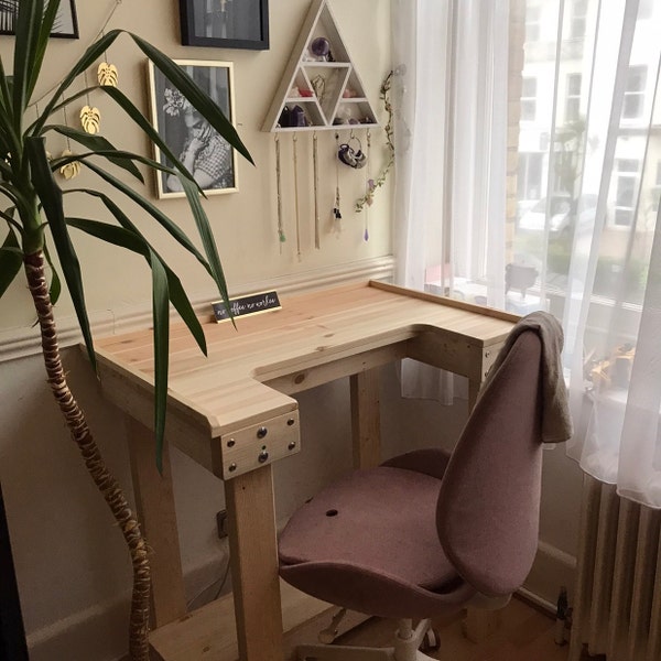 Jewellers Workbench Solid Sturdy Chunky Construction Handmade to Order ... Jewellers Workbench Solid Sturdy Chunky Construction Handmade to Order ...