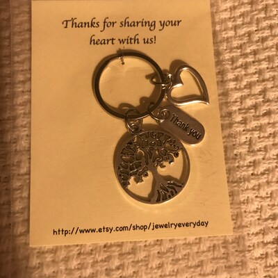 Caretaker Gift Keychain, Caregiver Gift, Tree & Heart Keychain ...