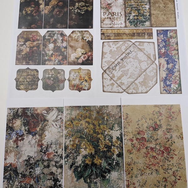 Number Labels, Vintage Labels, Junk Journal Kit, Vintage Tags, Specimen ...