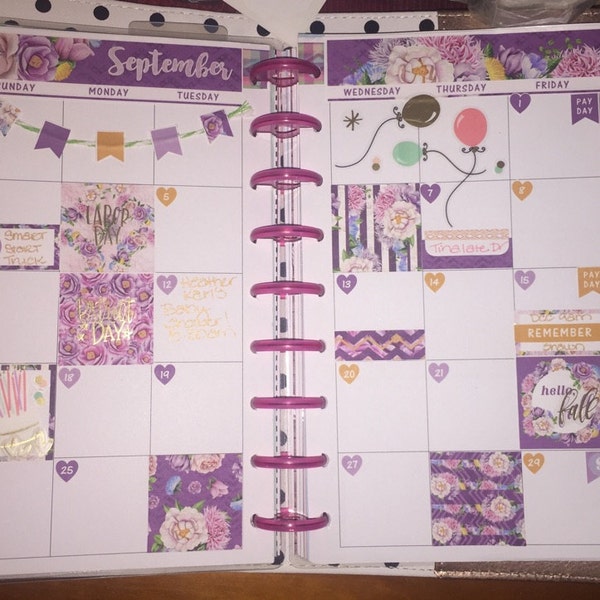 Happy Planner September Monthly Kit, Printable September Monthly Kit ...