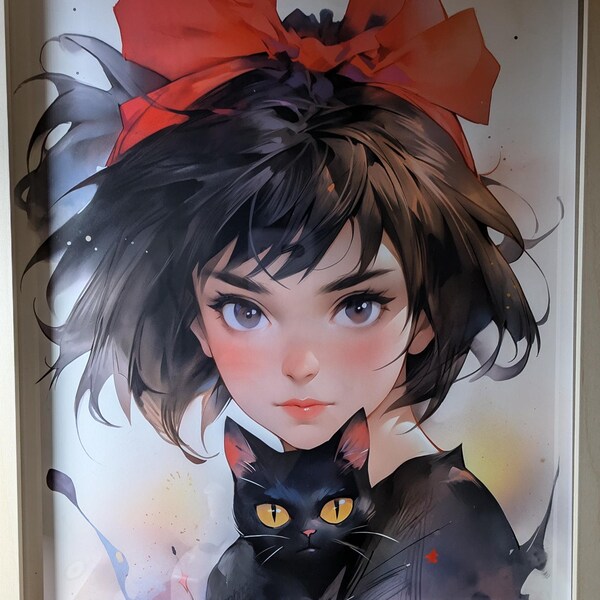 Illustration Cybergirl Netrunner Portrait Art Print Anime - Etsy
