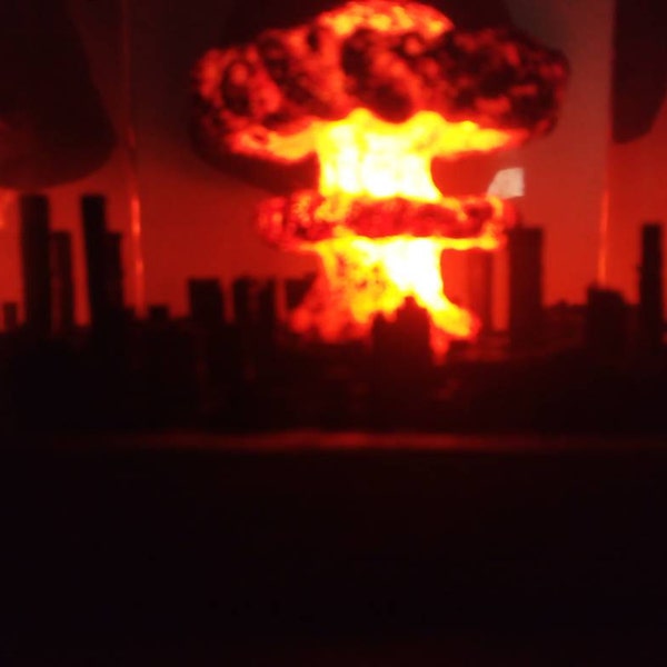 Explosion Resin Diorama- Nuke Bomb Fallout 4, Atomic Bomb Diorama ...