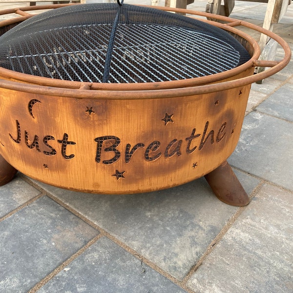 Personalized Fire Pit - Engagement Gift Idea - Personalized Wedding ...