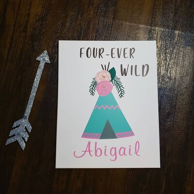 Floral Tee Pee SVG, DXF, EPS, Png Files for Cutting Machines Cameo or ...