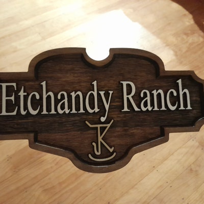 Personalized Family / Ranch / Farm Sign Personalized Name Signs Carved ...