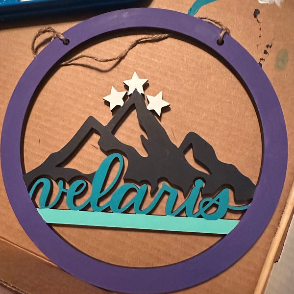 Geometric Velaris Wooden Wall Art, Velaris, Night Court, ACOTAR, ACOWAR ...