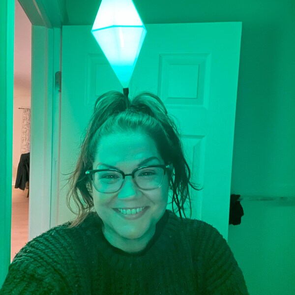 HUGE Sims LED Plumbob Headband / Life Size Light up Mood Plum Bob ...