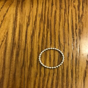 Sterling Silver Bead Ring, Solid Sterling Silver, Stacking Ring, Dot Ring, Bubble Ring, Beaded ...