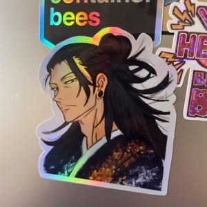 Jujutsu Chibi Anime JJK Sticker Set Gift Holographic Waterproof for ...