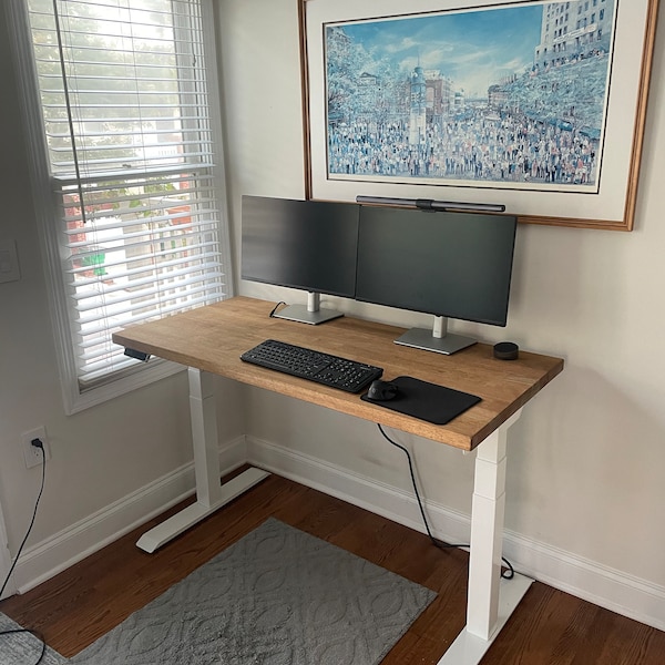 U Shaped Desk - in Oak Nut - Custom Made With Sustainable Wood. Desktop ...